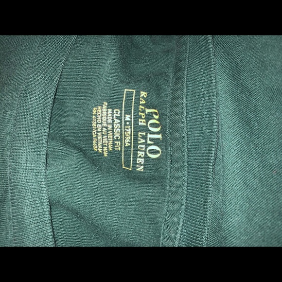 Polo Ralph Lauren | Shirts | Ralph Lauren Green Long Sleeve Polo No Collar | Poshmark